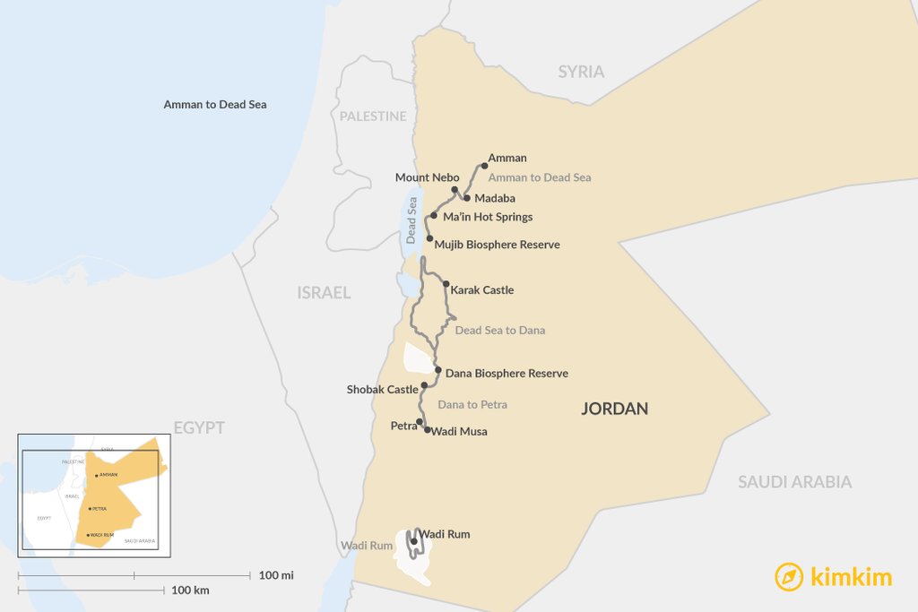 4 Scenic Road Trip Routes in Jordan | kimkim