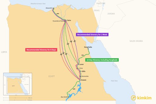 Egypt Travel Maps - Maps to help you plan your Egypt Vacation | kimkim