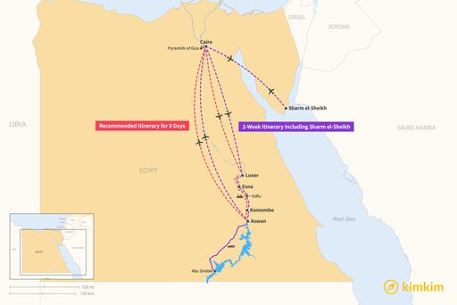 Egypt Travel Maps - Maps to help you plan your Egypt Vacation | kimkim