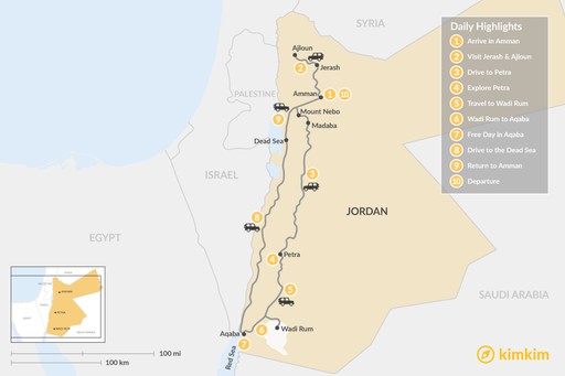 Jordan Travel Maps - Maps to help you plan your Jordan Vacation | kimkim