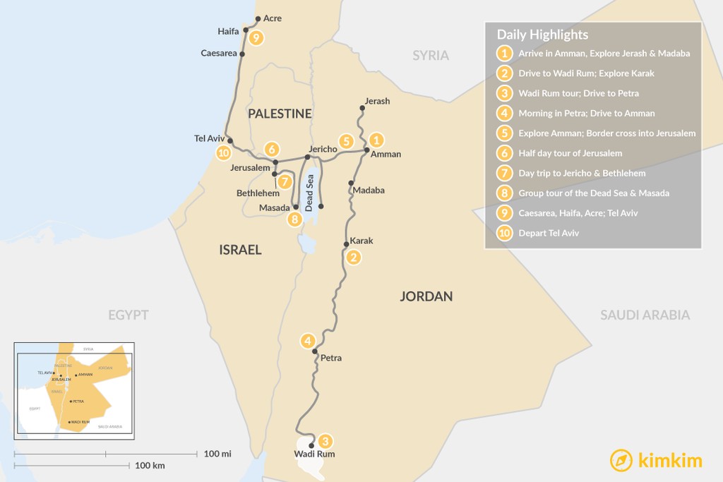 Bethlehem To Dead Sea Distance